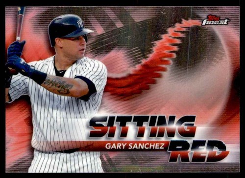 2018 Finest Sitting Red Gary Sanchez New York Yankees #SR-GS | eBay