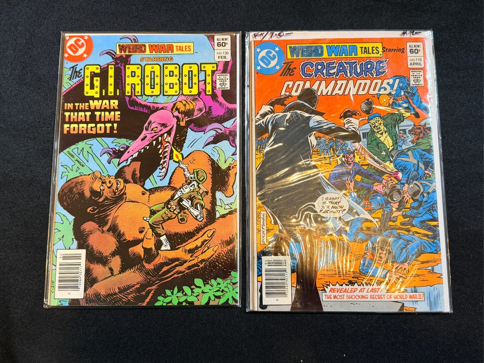 25 Weird War Tales Creature Commandos G.I. Robot DC Comic Book Lot | eBay
