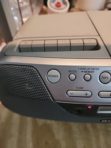 Sony CFD-S05 Boombox CD Radio Cassette Player Recorder Tested & Works ...