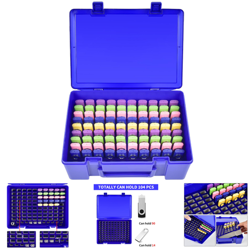 USB Flash Drive Case 134pcs Heavy-Duty Plastic Organizer For SanDisk ...