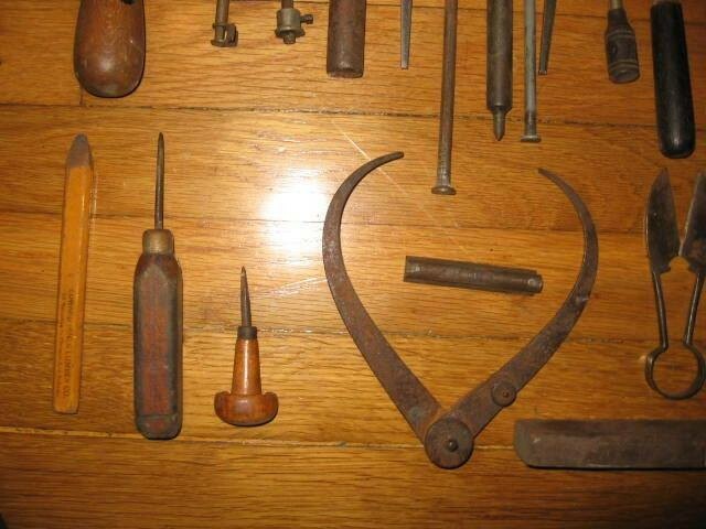 ANTIQUE TOOL SET COLLECTION & WOOD TOOL CHEST WOW! LOTS OF TOOLS ! | eBay