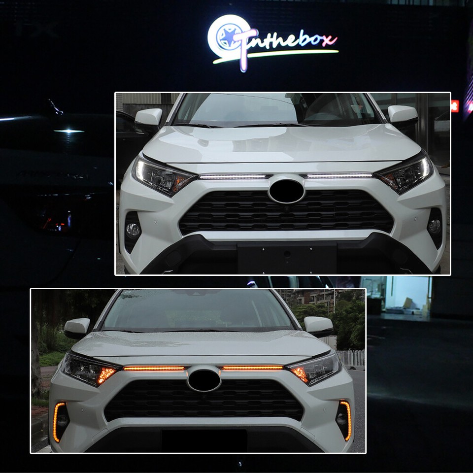Sequential Switchback LED DRL Turn Signal Lights Clear For 2019-2023 ...
