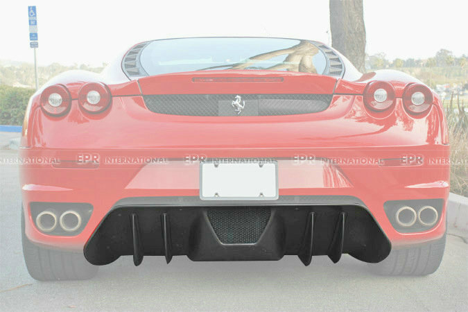 Carbon Fiber Scuderia Style Rear Bumper Diffuser Exterior Kit For ...
