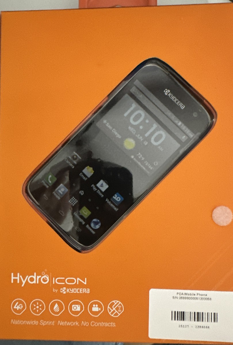 Kyocera Hydro Icon Front And Back