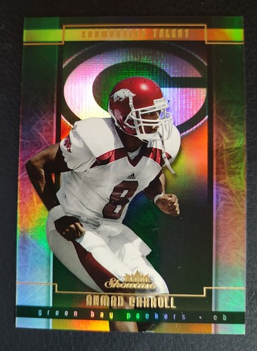 2004 FLEER SHOWCASE AHMAD CARROLL PACKERS ROOKIE #135 LEGACY #104/125 ...