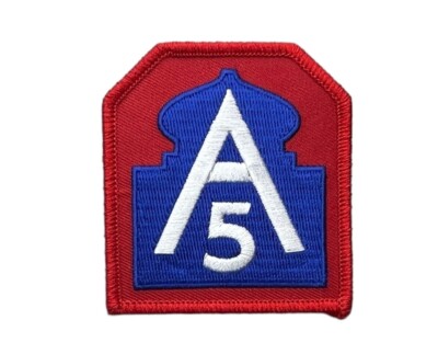 5th Fifth Army North Homeland Defense WWII 2.5 inch Patch EE0261 F1D21O ...