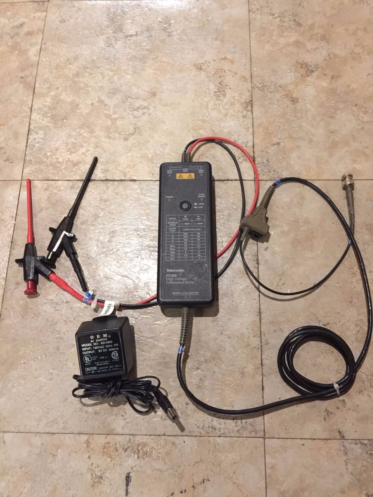TEKTRONIX P5200 HIGH VOLTAGE DIFFERENTIAL PROBE | eBay