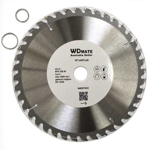 3x Wood Cutting Disc 10" 250mm 40T TCT Circular Saw ATBBlade Wheel ...