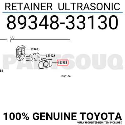 8934833130 Genuine Toyota RETAINER ULTRASONIC 89348-33130 | eBay