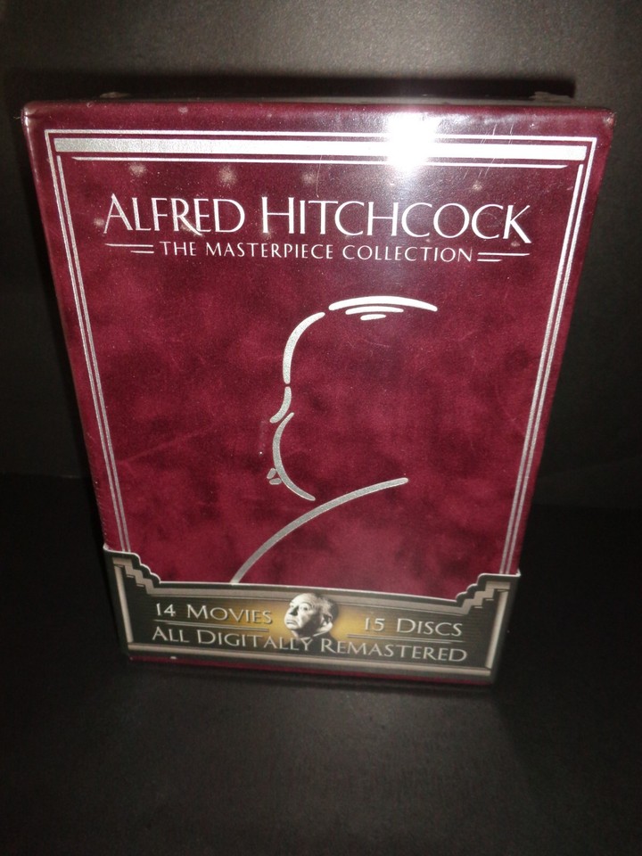 ALFRED HITCHCOCK MASTERPIECE COLLECTION-14 Film Box Set w/ 36 Page ...