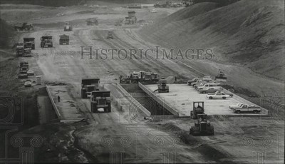1982 Press Photo Highway 150/I-459 Interchange Construction, Bluff Park ...