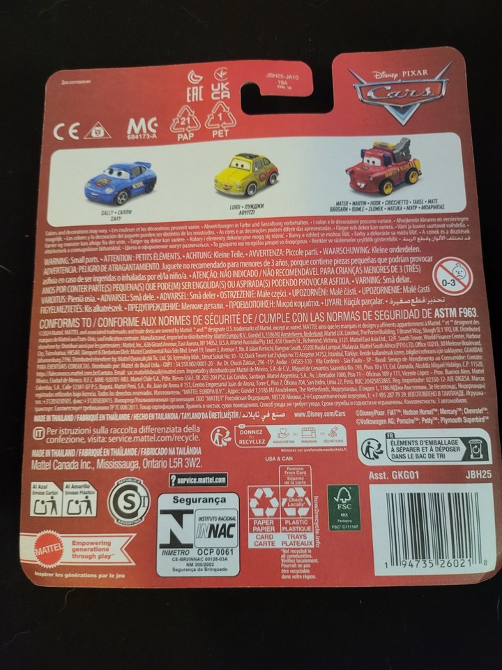 2025 DISNEY PIXAR CARS MINI RACERS Race & Rescue SALLY, LUIGI, MATER | eBay