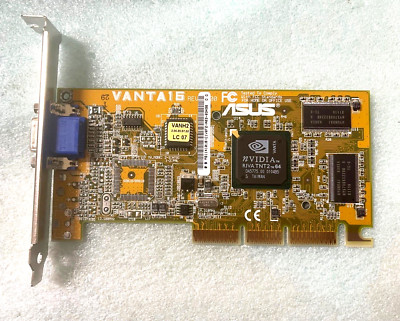 VINTAGE ASUS VANTA16 NVIDIA RIVA TNT2 16 MB AGP VGA CARD OEM DIRECT ...