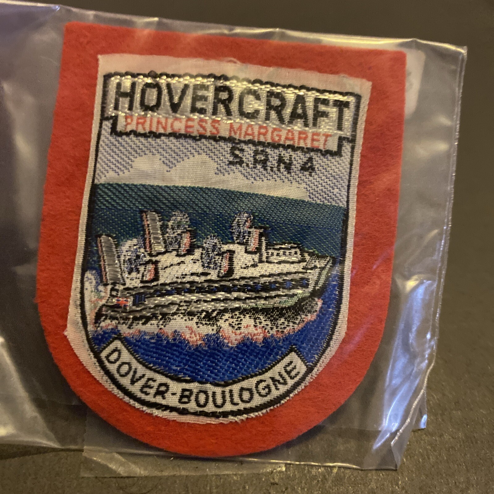 VTG HOVERCRAFT Princess Margaret Dover Boulogne Sew On Felt Patch | eBay
