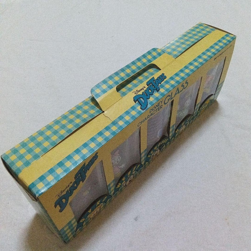 RARE Disney Duck Tales Glass Set Scrooge Huey Launchpad | eBay