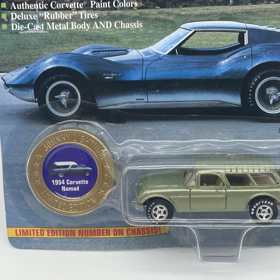 1/64 JOHNNY LIGHTNING CLASSIC CUSTOMS 1954 CORVETTE NOMAD REAL WHEELS ...