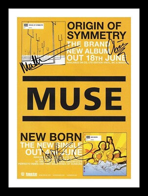 MUSE ENTIRE BAND AUTOGRAPHED SIGNED & FRAMED PHOTO PRINT | eBay UK