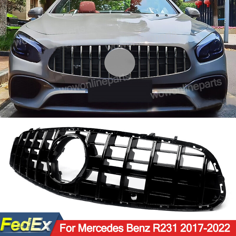 Fit Mercedes Benz R231 SL450 SL550 2017-2022 GT R Style Front Grille ...
