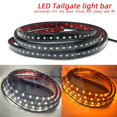 2X 24" Running Board Side Step LED Light Amber White Turn Signal DRL ...