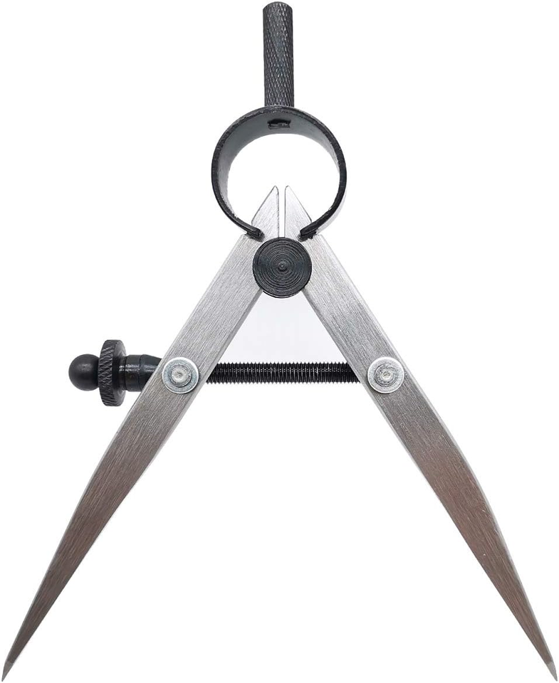 4 Inch Professional Leather Compass, Precision Spring Wing Divider ...