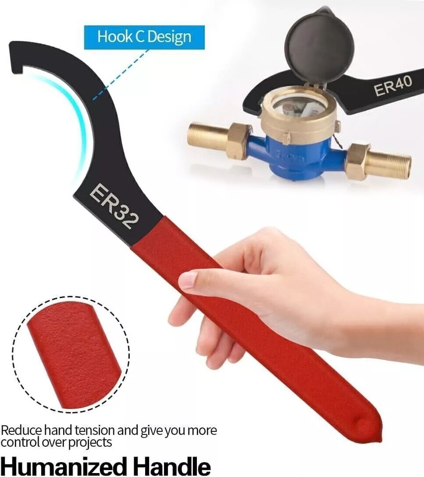 6pcs Coilover Spanner Wrench Set Coilover Wrench C-Shape Spanner Wrench ...