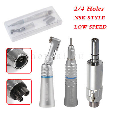 NSK Style Dental Slow Low Speed Handpiece Straight Contra Angle Air ...
