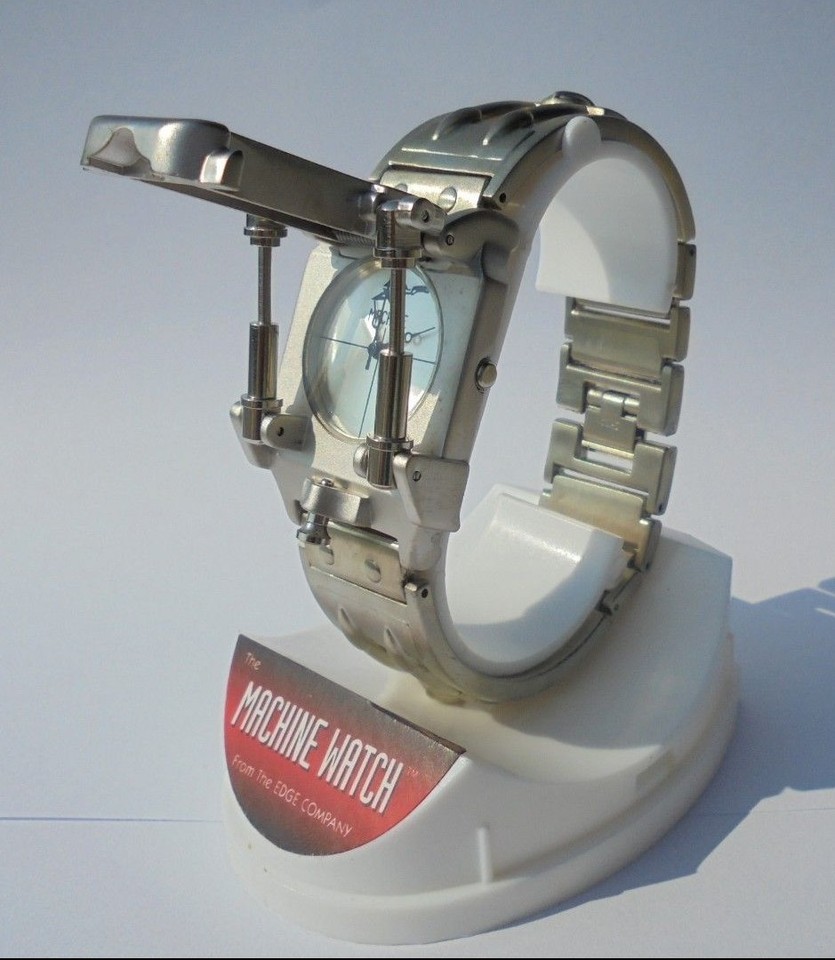 New Edge Co Machine III Futuristic Cylinder Steampunk Wrist Watch Free ...