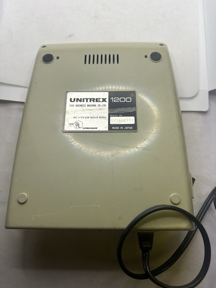 TESTED Vintage Unitrex Digitronic 1200 AC Powered Calculator | eBay