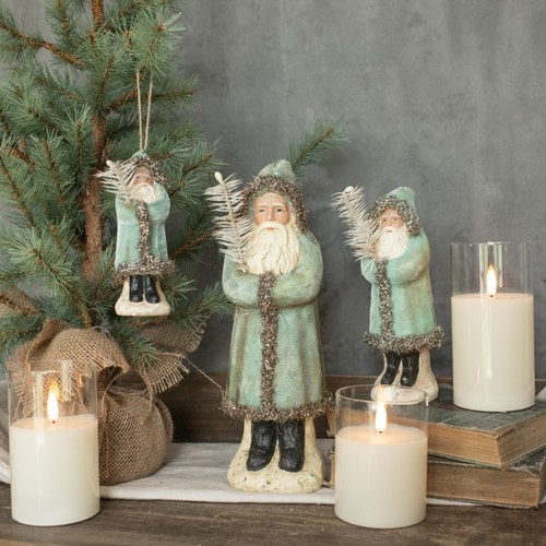 Ragon House Christmas Vintage Look 12" Soft Blue Velvet Belsnickle ...