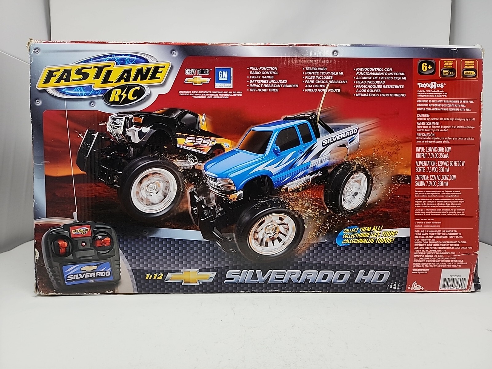 Fast Lane Silverado HD Remote Control Monster Truck RC 1:12 | eBay