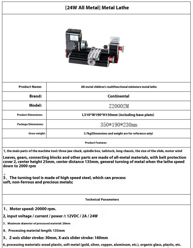 Miniature Metal Lathe Mini Combination Small Machine Tool Multifunction ...