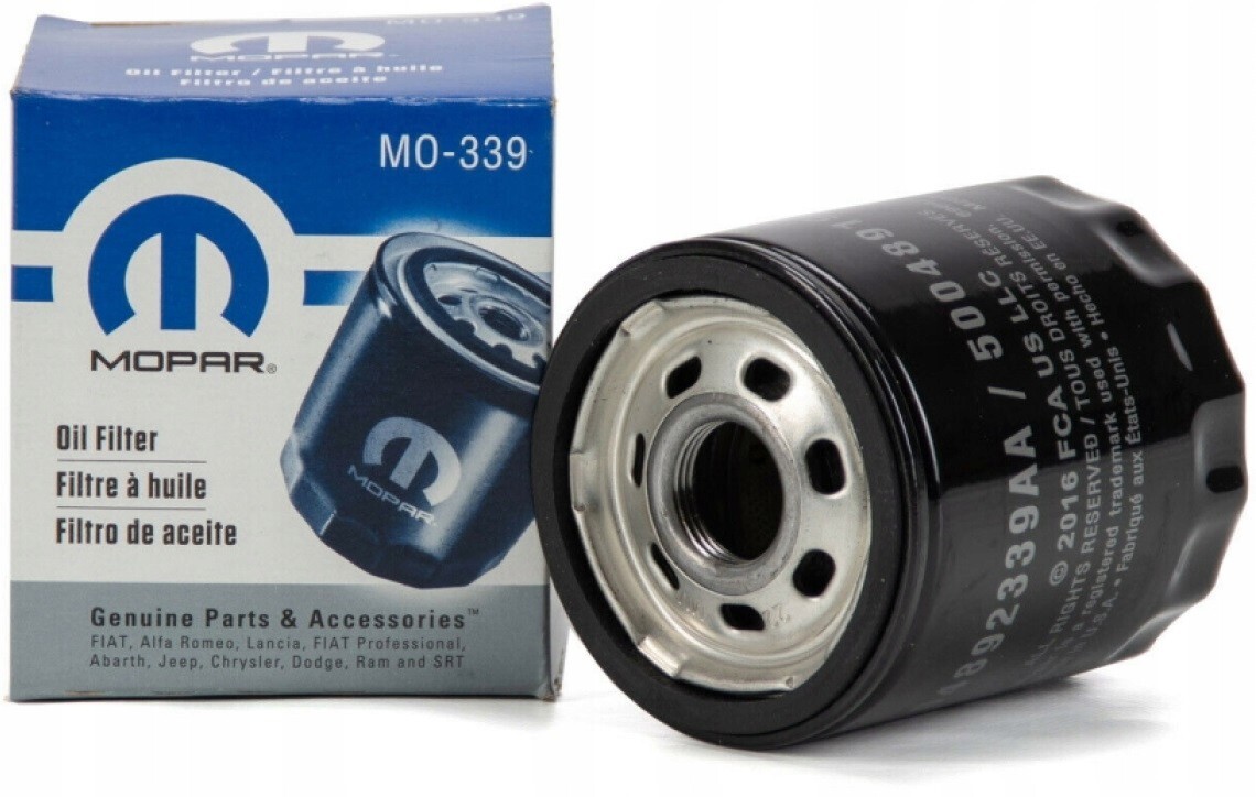 Genuine Mopar Jeep Dodge Chrysler Ram OEM Engine Oil Filter 4892339AA ...