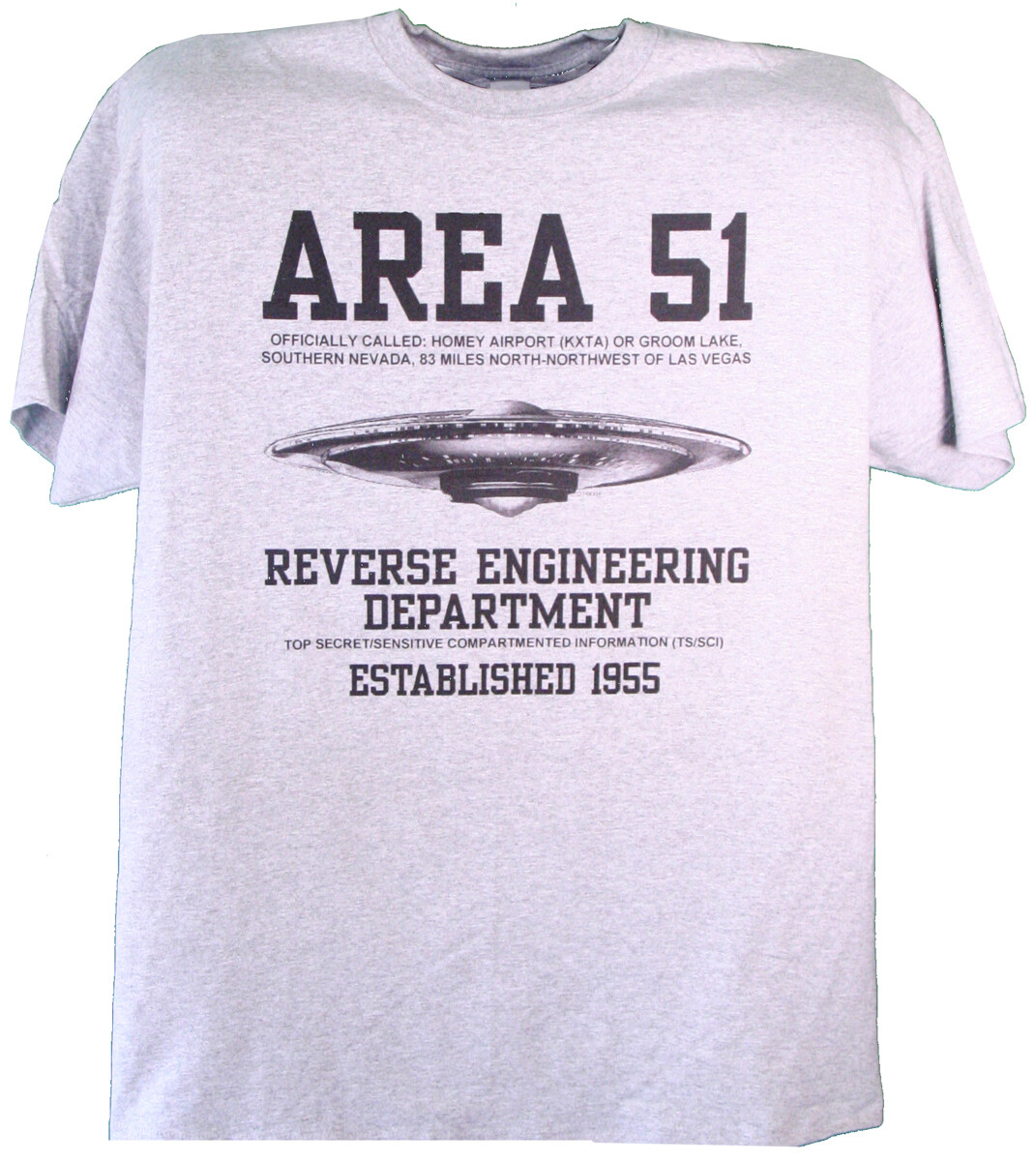 Area 51 T-Shirt Roswell Alien UFO Tee Space Abduction Reverse ...