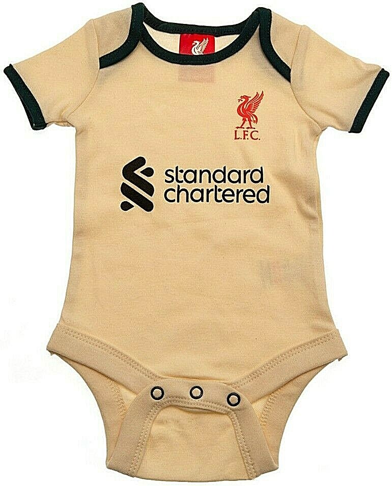 LIVERPOOL FC BABIES FOOTBALL KIT BODY PRAM SUIT BABY GROW VEST x 2 LFC ...