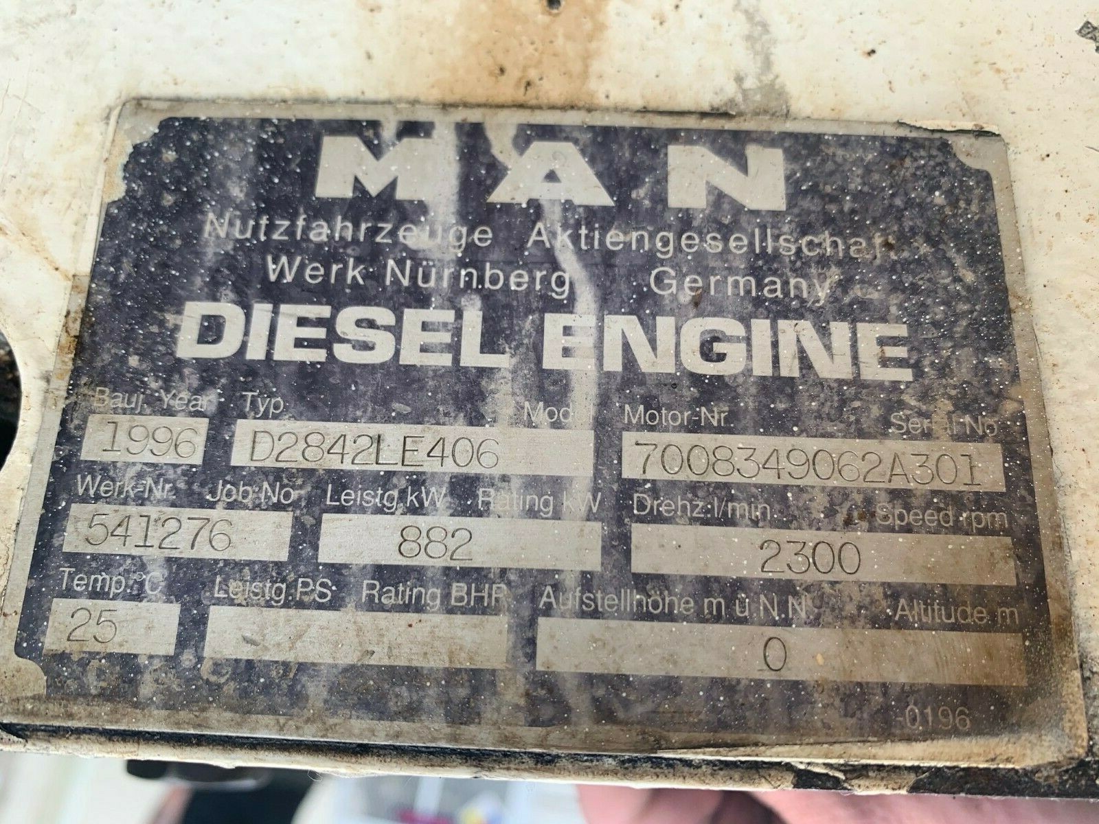 MAN D2842 LE406, Marine Diesel Parts Engines | eBay