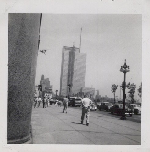 1955 Michigan Avenue Chicago Prudential Building 1955 - Original Photo ...