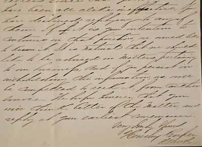 1856 Beautiful Script Legal Advice Request Hollidaysburg PA | eBay