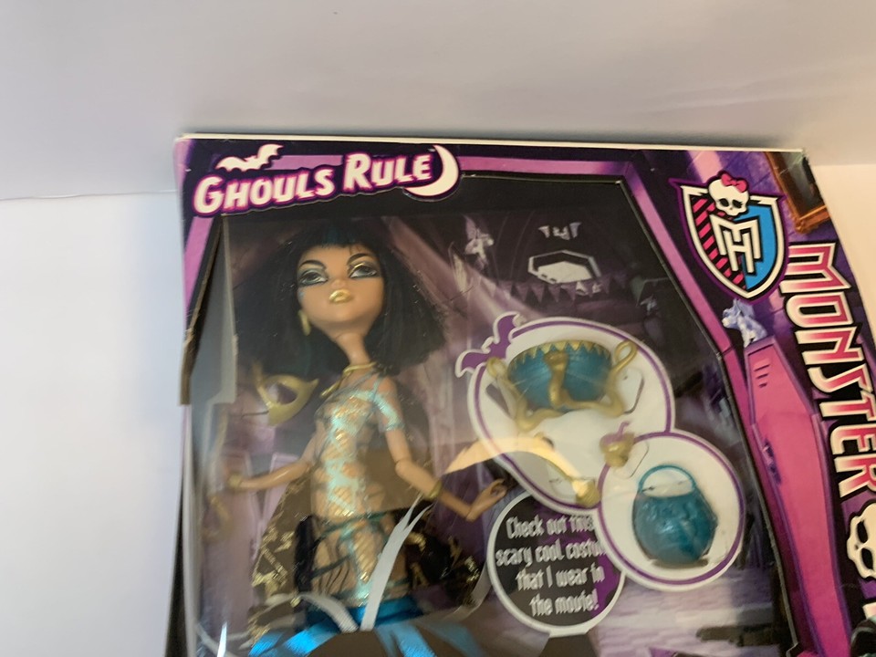 NEW Monster High Ghouls Rule Cleo De Nile Doll 2012 Mattel Rare HTF ...