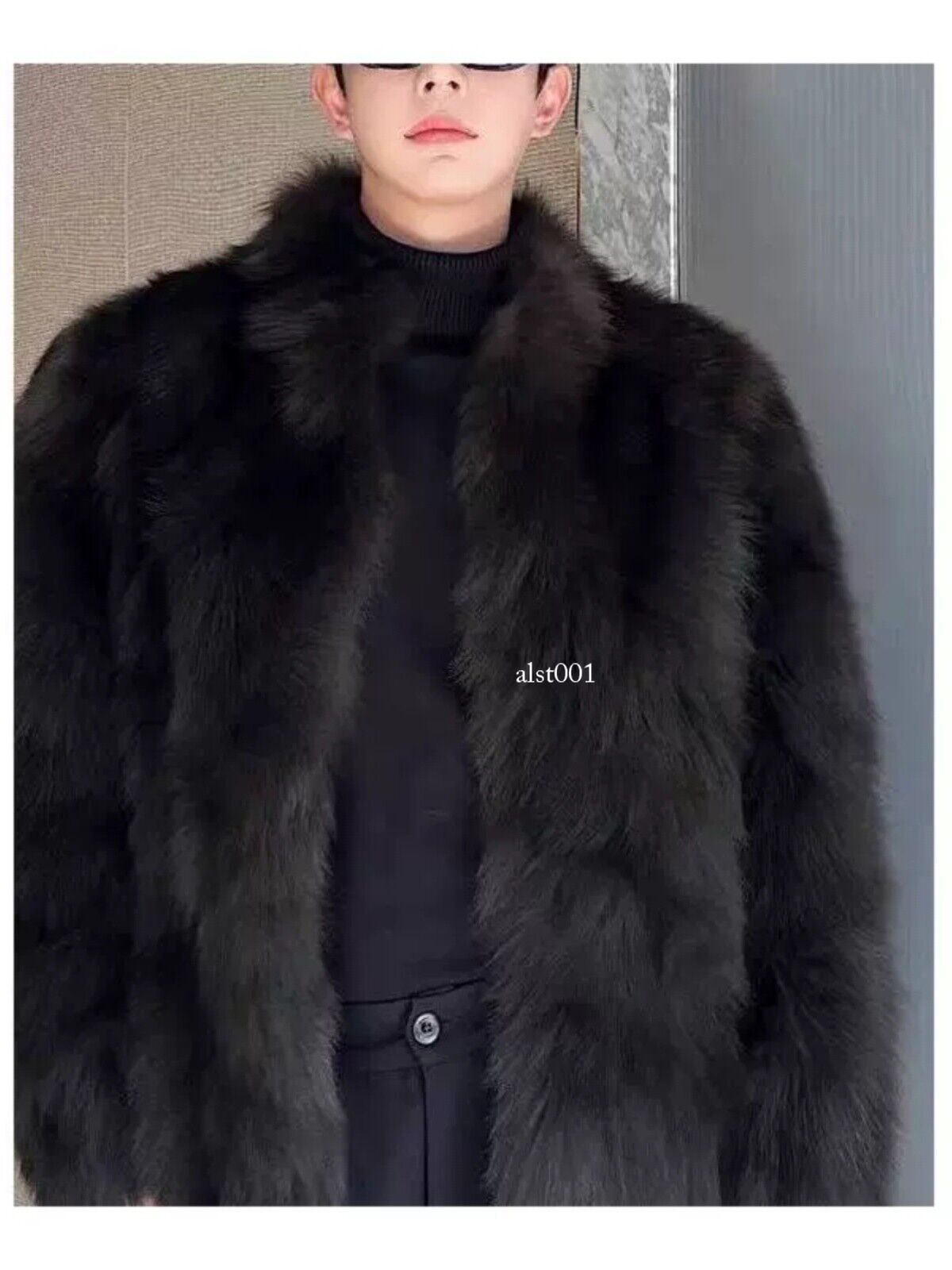 Fur Leather Men's Coats Thickened Fox Mink Coat Winter New Fur One ...