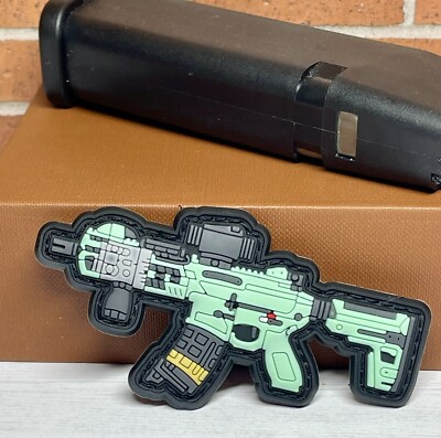 Assault Rifle Tactical PVC Gun Patch, A15 Gun Morale Patch Hook Backed ...