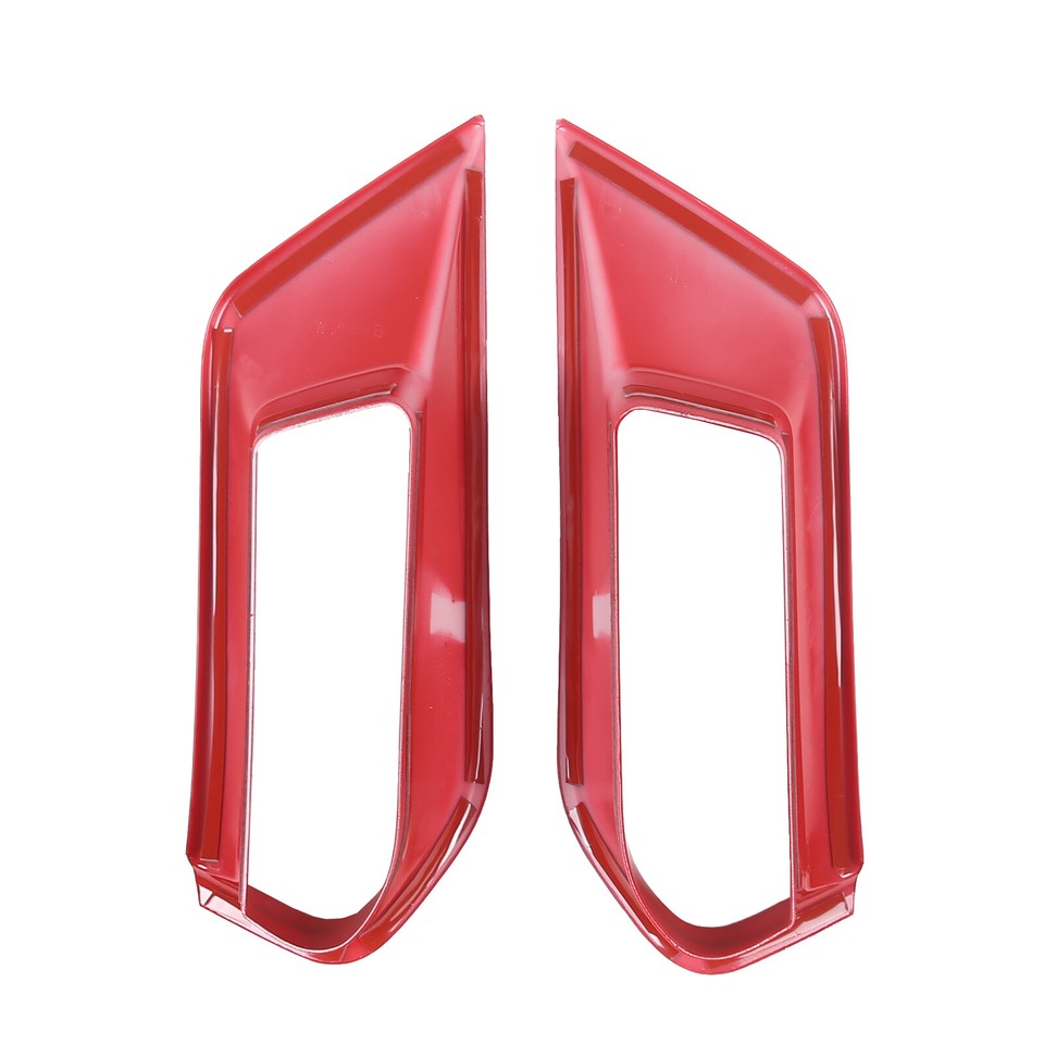 Red Front Lower Grille Air Intake Radiator Vent Trim For Corvette C7 ...
