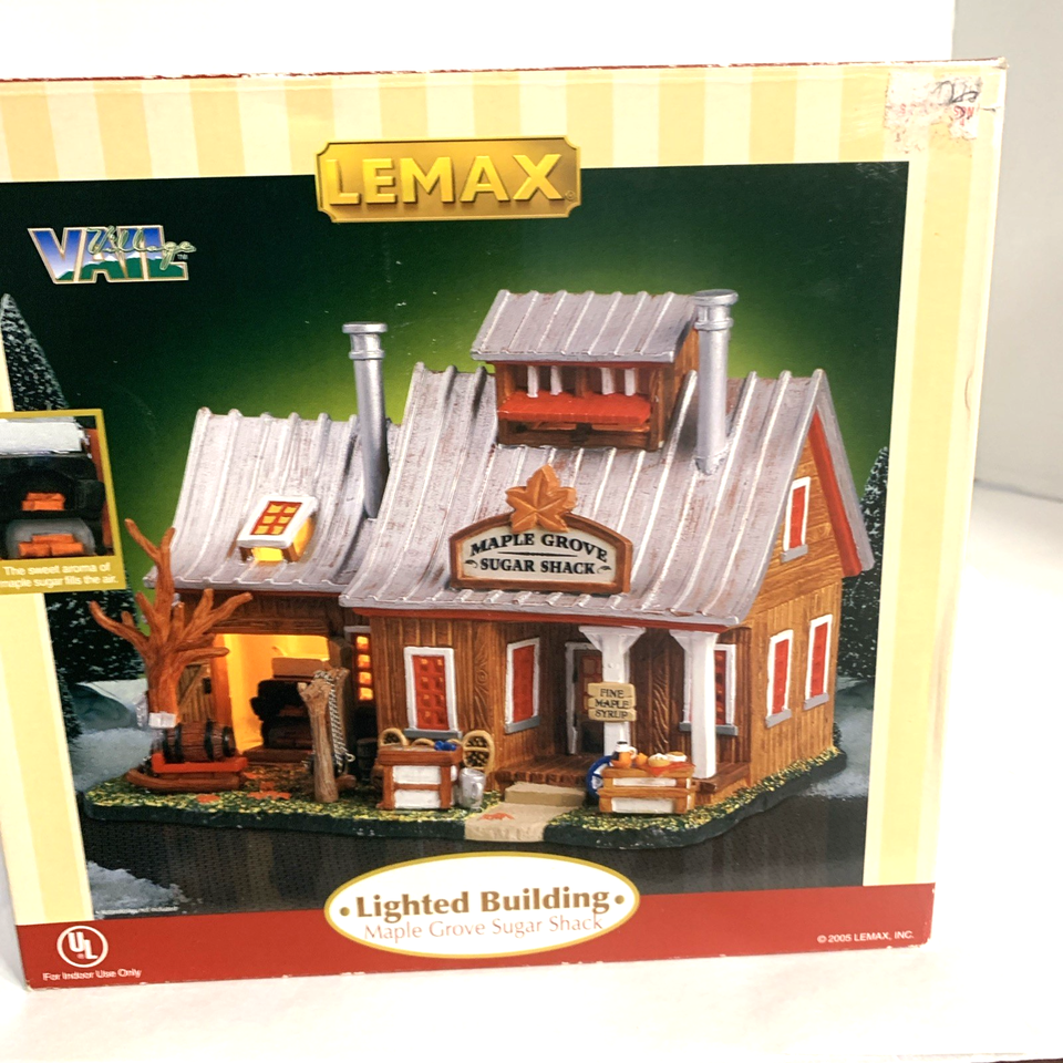 Lemax Village Maple Grove Sugar Shack 2005 8x5.5 inch Vintage Cottage ...