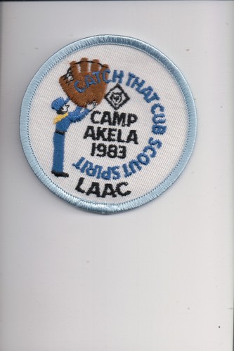 1983 LAAC Camp Akela Catch That Cub Scout Spirit patch | eBay