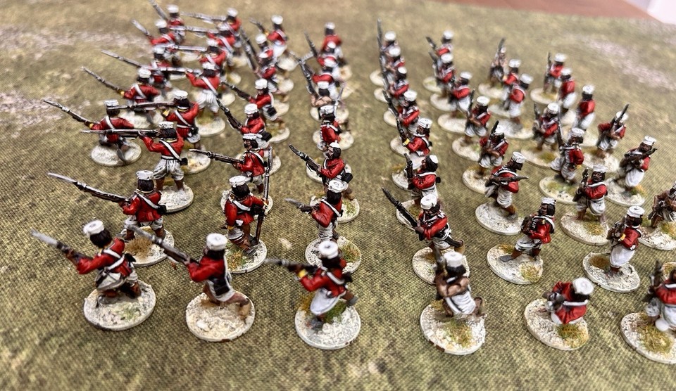 25/28mm Indian Mutiny Sepoys. Well Painted Old Glory, 61 Figures | eBay UK