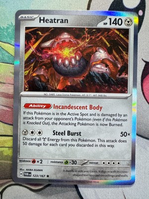 Heatran Holo English Pokemon TCG BKBQ907 | eBay