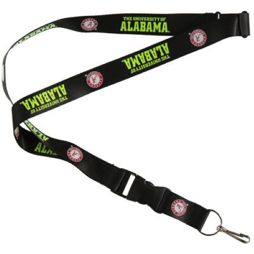NCAA Alabama Crimson Tide Black Wordmark Lanyard, Black | eBay