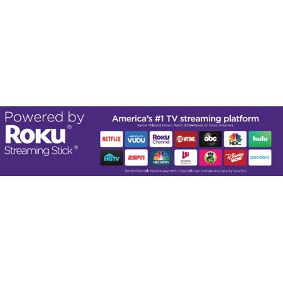 RCA RPJ133 1080P 30"-150" Picture Size w/ Roku Streaming Stick, Indoor ...