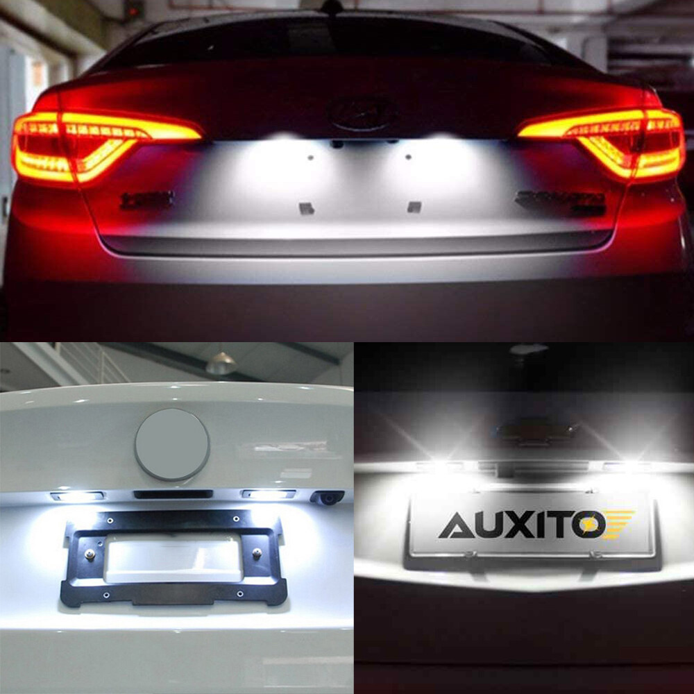 Pair License Plate Lights w/ LED Tag Lamp For BMW E90 E92 E39 E60 E61 ...
