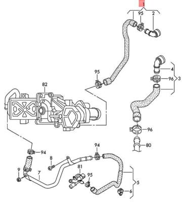 Genuine Coolant Hose With Quick Release Coupling Exhaust Cooler ...
