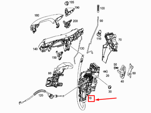 Mercedes-Benz C W205 Türschloss vorne links A0997206901 NEU ORIGINAL | eBay